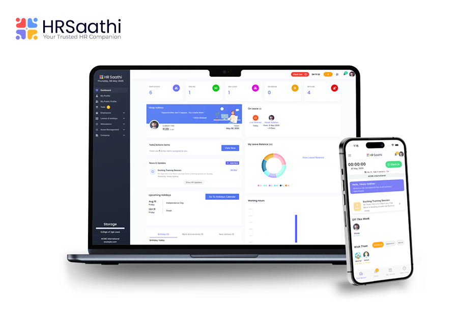 Geo Attendance | HRSaathi Features | HRSaathi